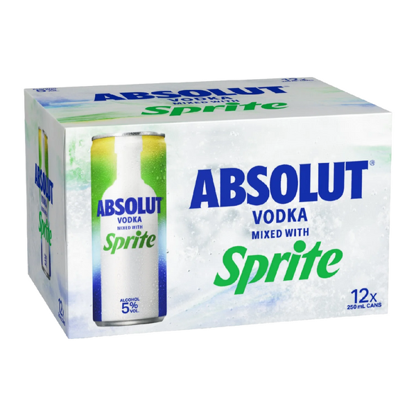 Buy .Absolut & Sprite 12 Pack 250mL Cans (New) (Coming January 2026 ...